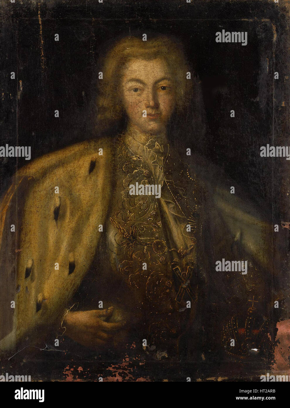 Portrait of the Tsar Peter II of Russia (1715-1730), 18th century ...