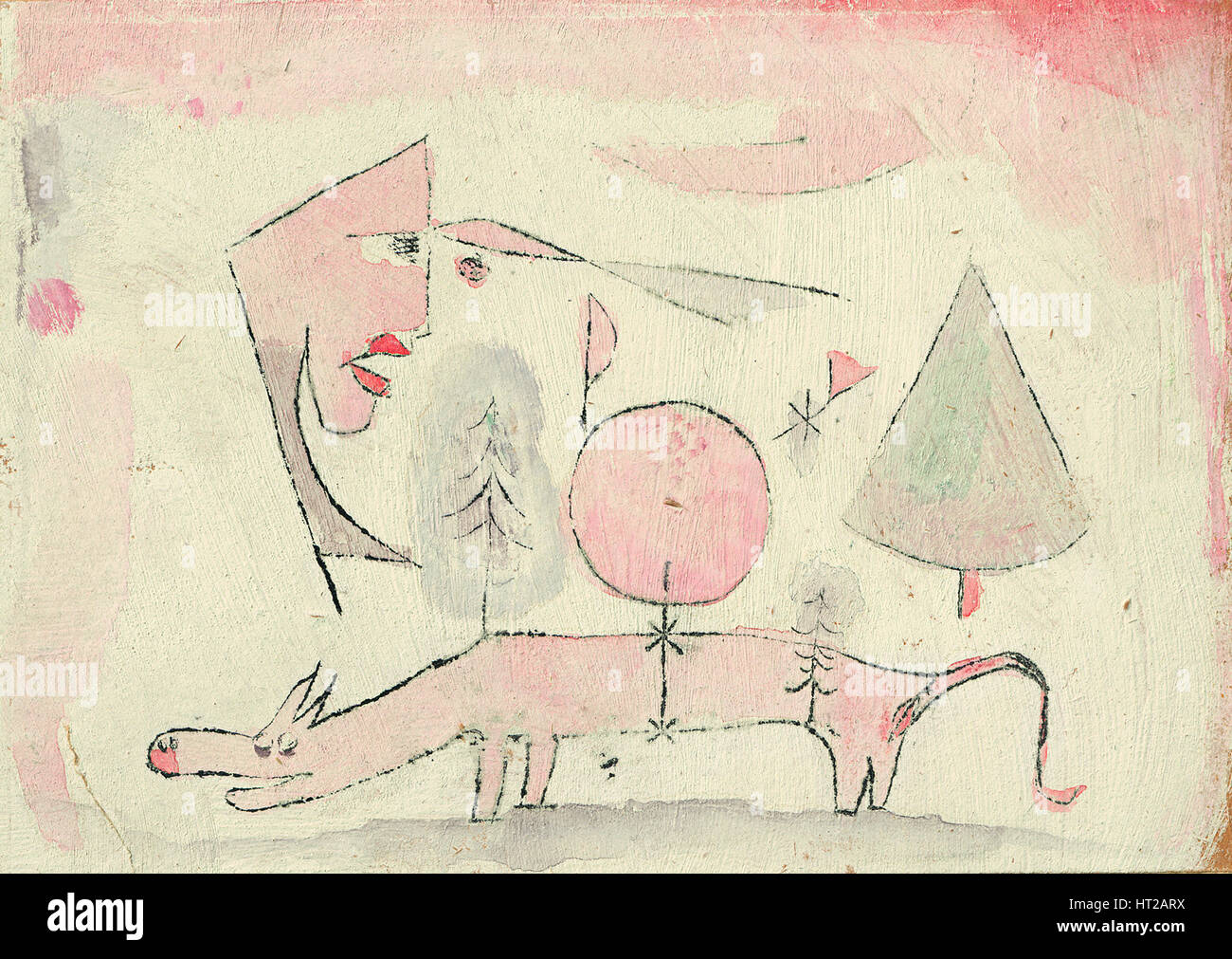 The shameless animal, 1920. Artist: Klee, Paul (1879-1940 Stock Photo ...