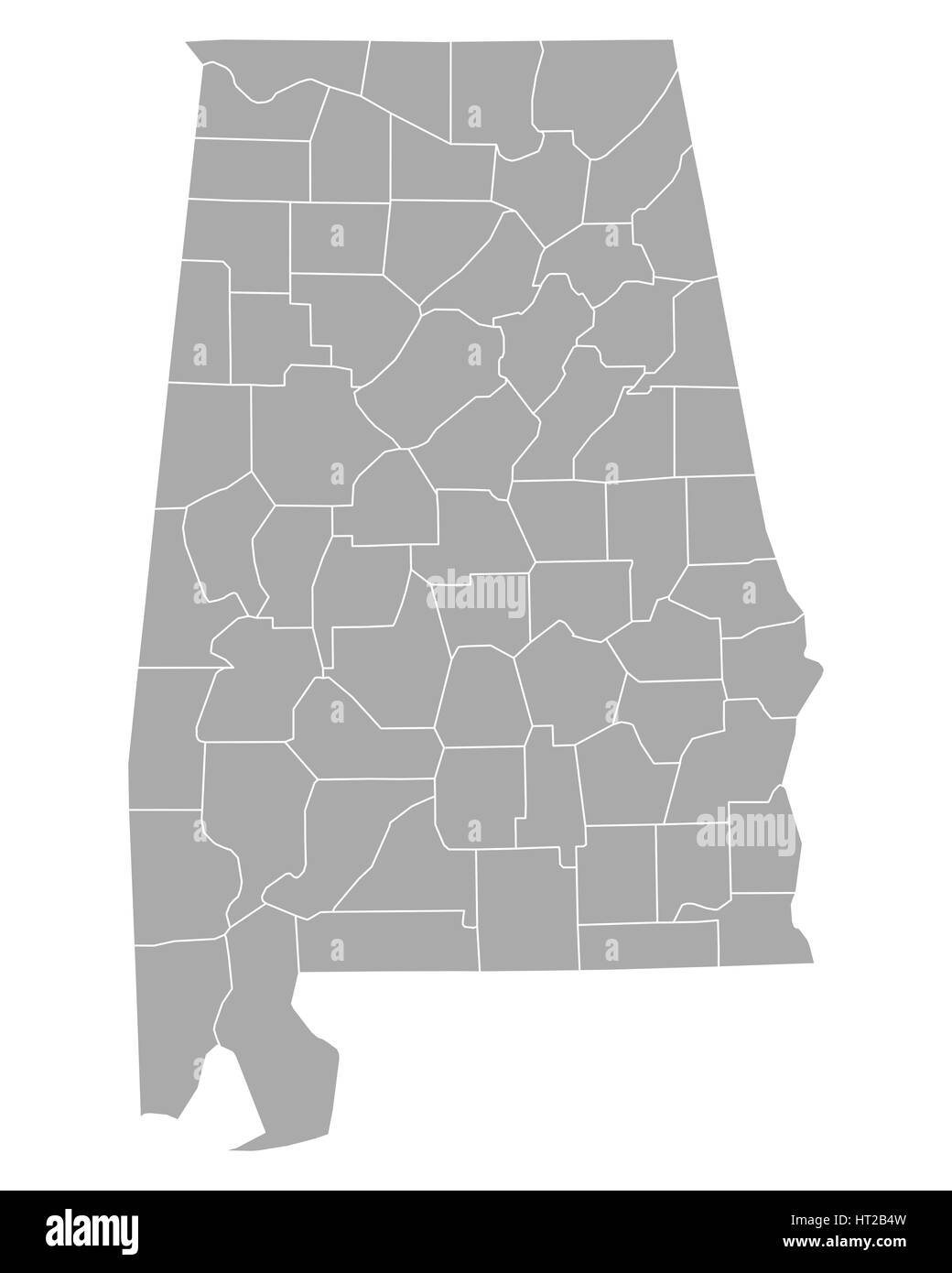 Map alabama county map usa Black and White Stock Photos & Images - Alamy