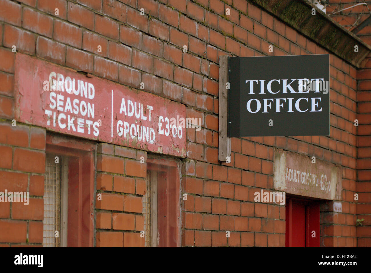 partick thistle football club vintage turnstiles Stock Photo - Alamy