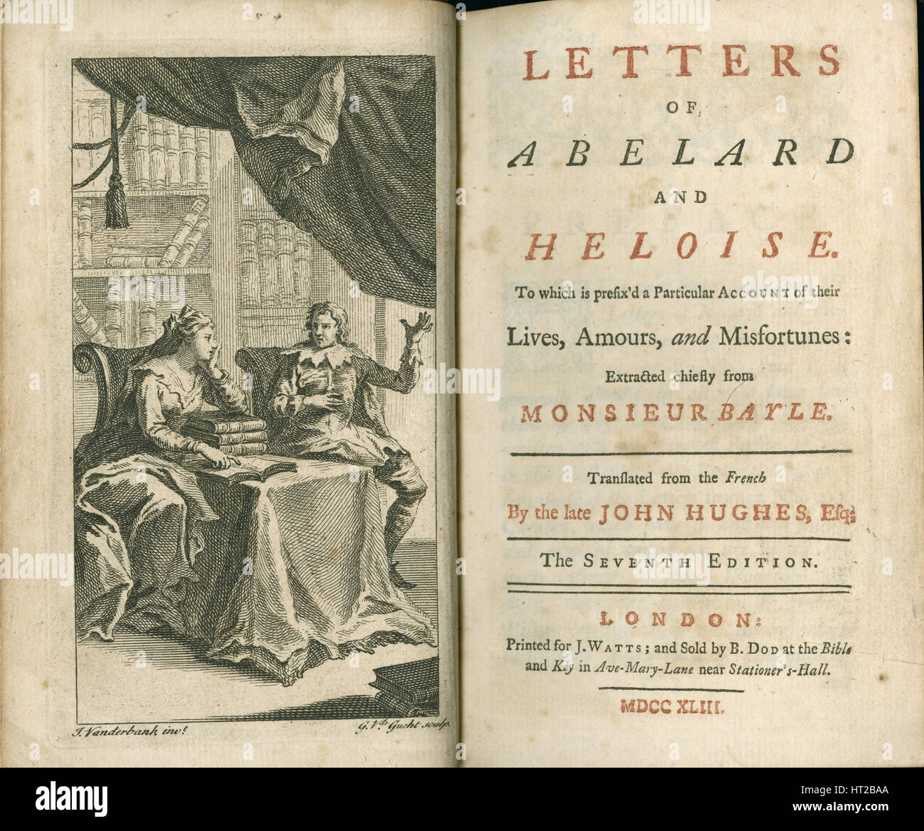 Letters of Abelard and Heloise, 1743. Artist: Anonymous Stock Photo - Alamy