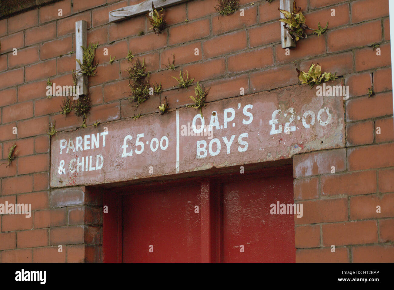 partick thistle football club vintage turnstiles Stock Photo - Alamy