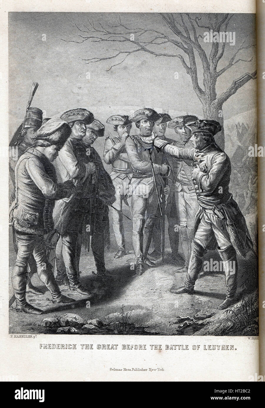 Frederick the Great before the Battle of Leuthen, 1882. Artist ...