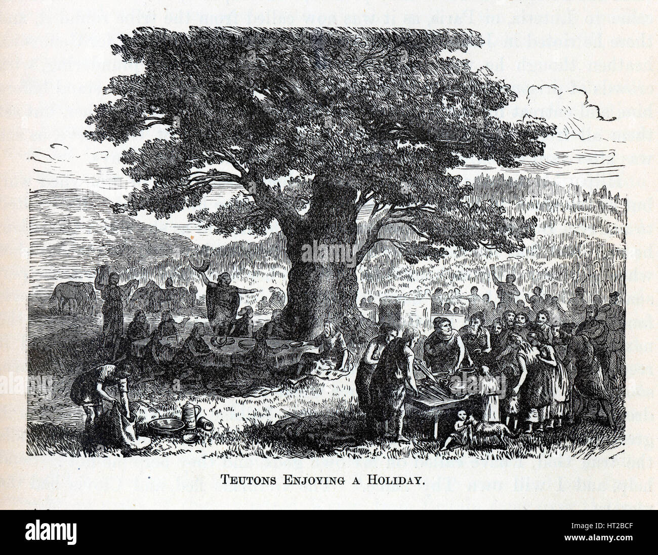 Teutons Enjoying A Holiday, 1882. Artist: Anonymous Stock Photo - Alamy