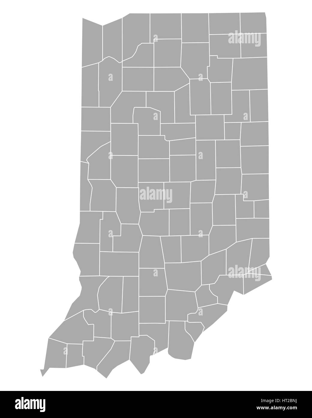 Map of Indiana Stock Photo - Alamy
