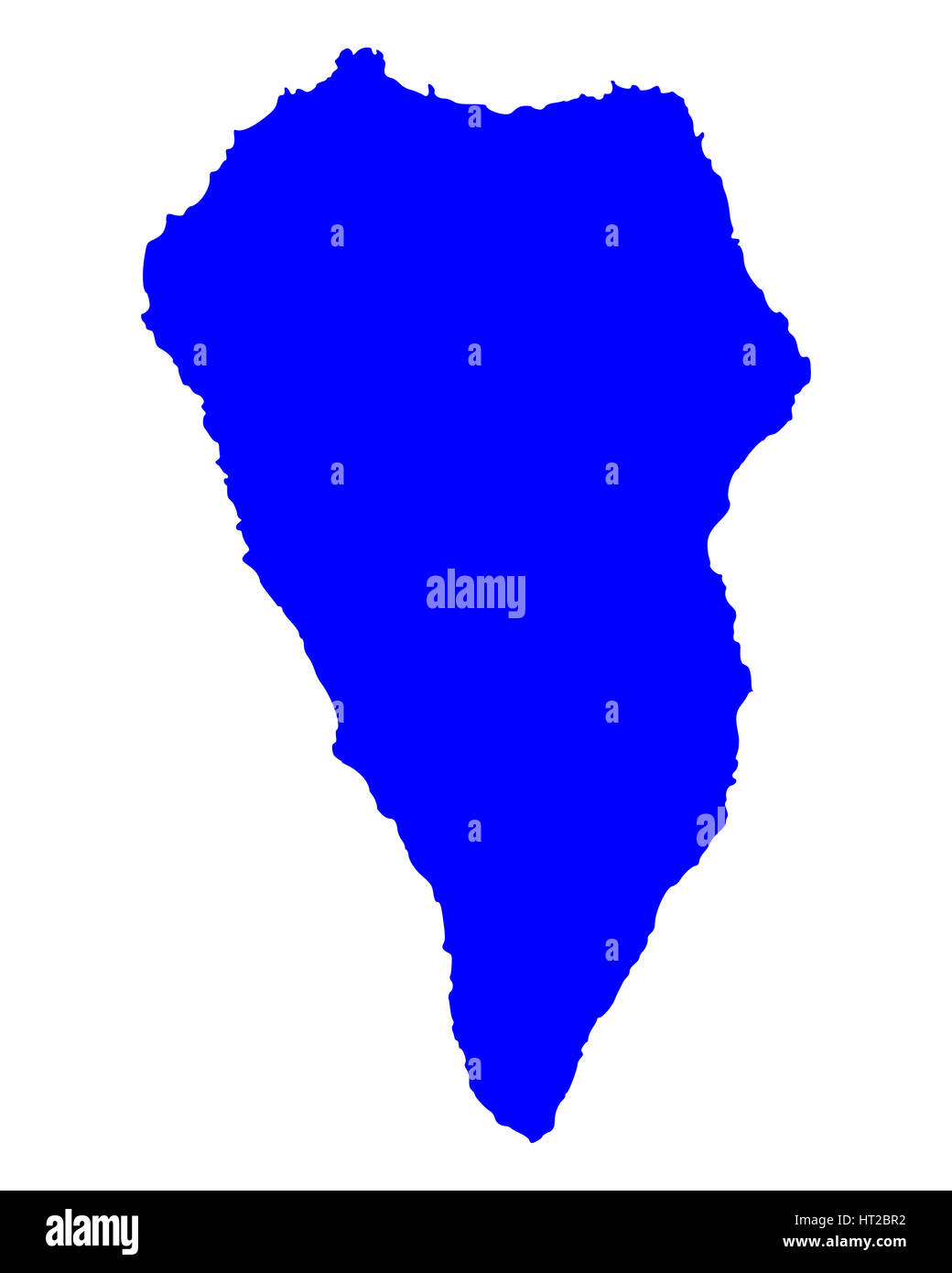 Map of La Palma Stock Photo - Alamy