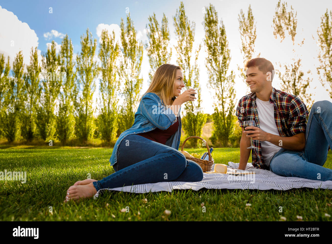 Picnic glass hi-res stock photography and images - Alamy