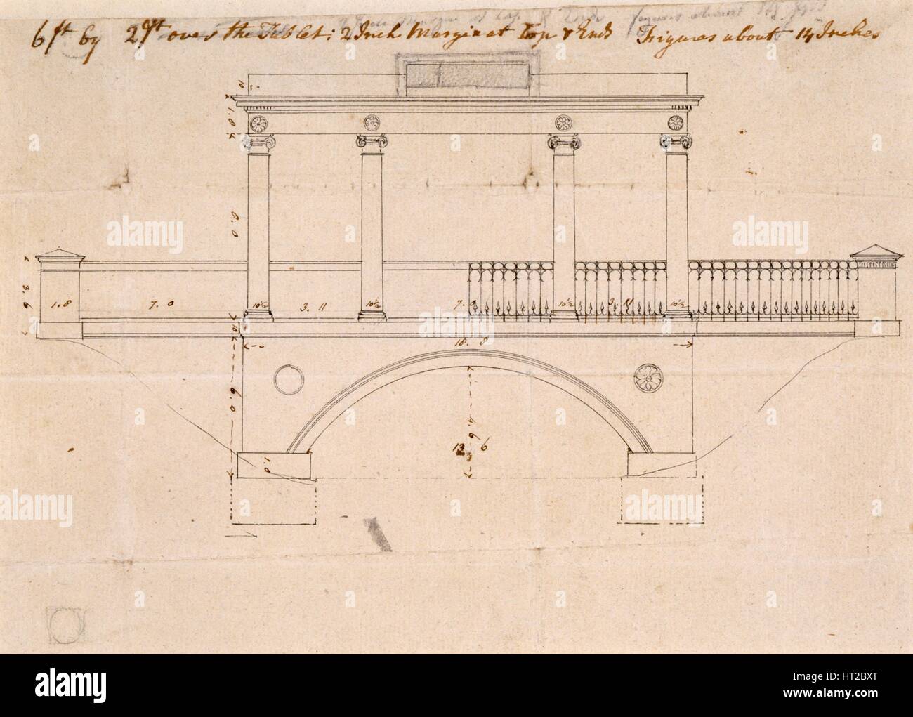 18th century architectural drawing hi-res stock photography and images ...