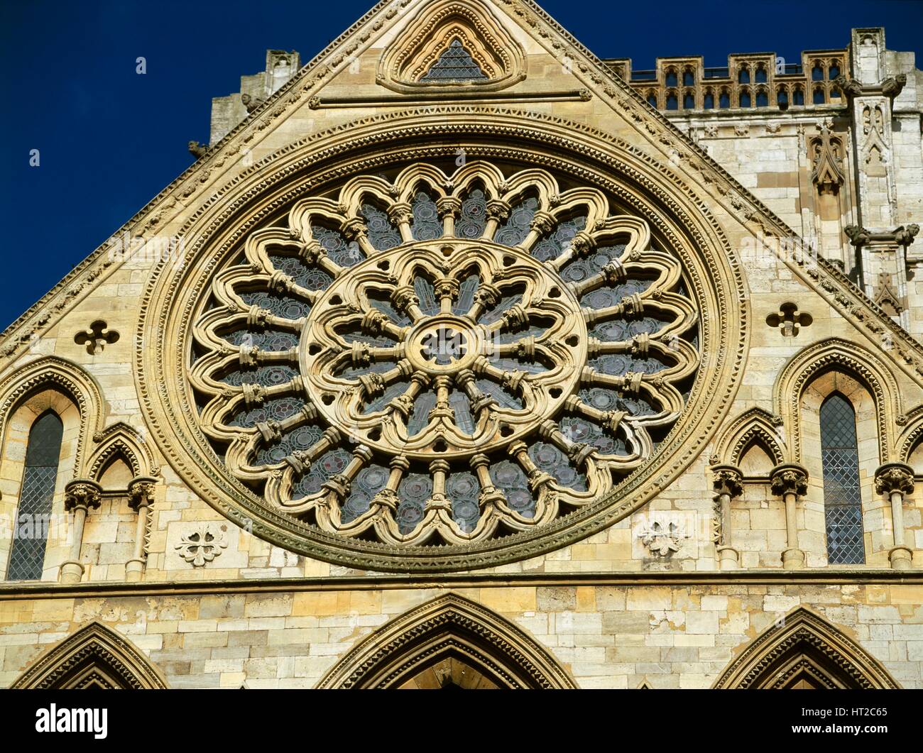 Rose window, York Minster, North Yorkshire, c2000s(?). Artist: Unknown ...