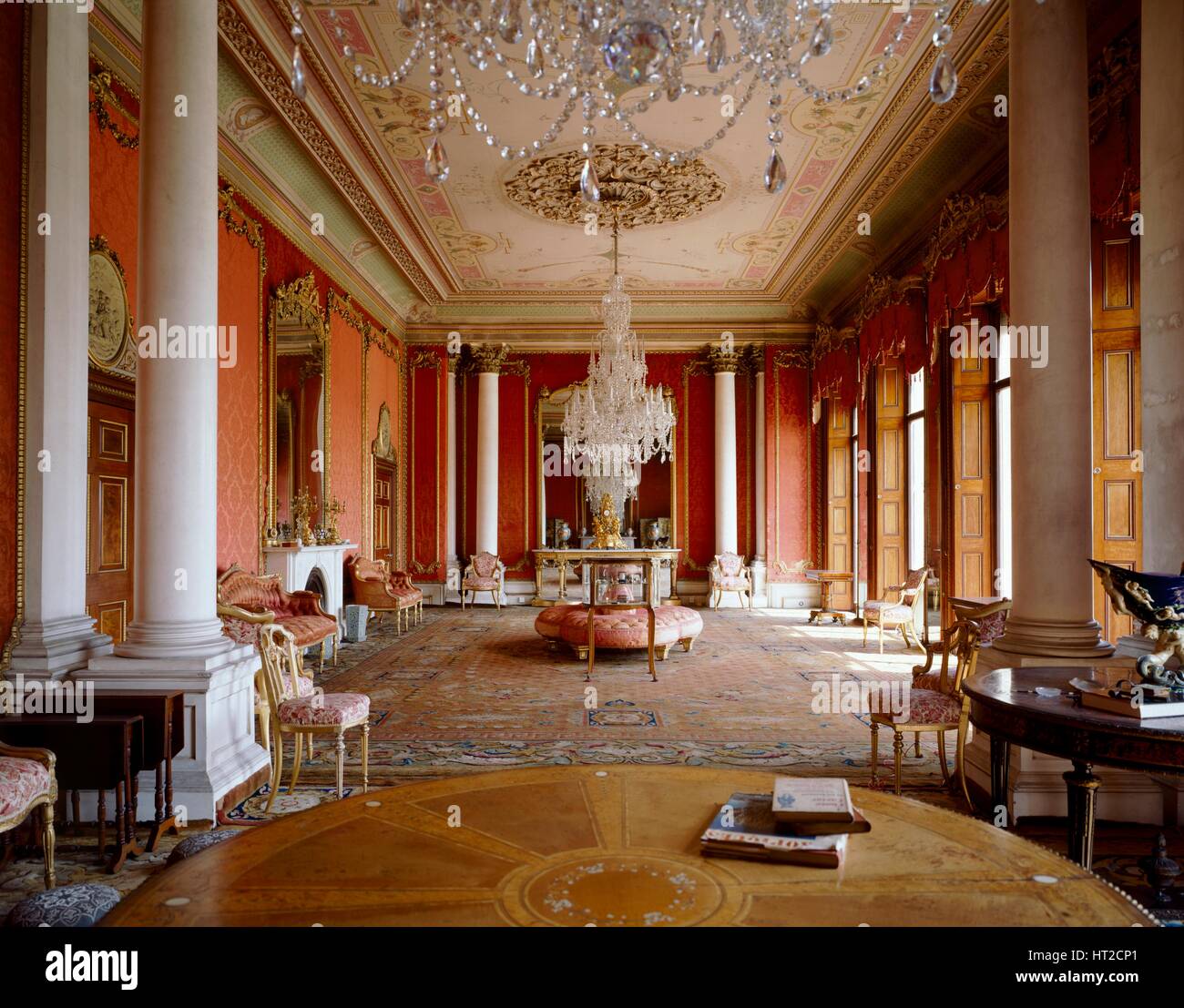 The drawing room, Brodsworth Hall, South Yorkshire, c2000s(?). Artist ...
