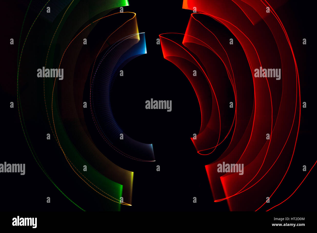 long exposure light painting or light trails Stock Photo - Alamy