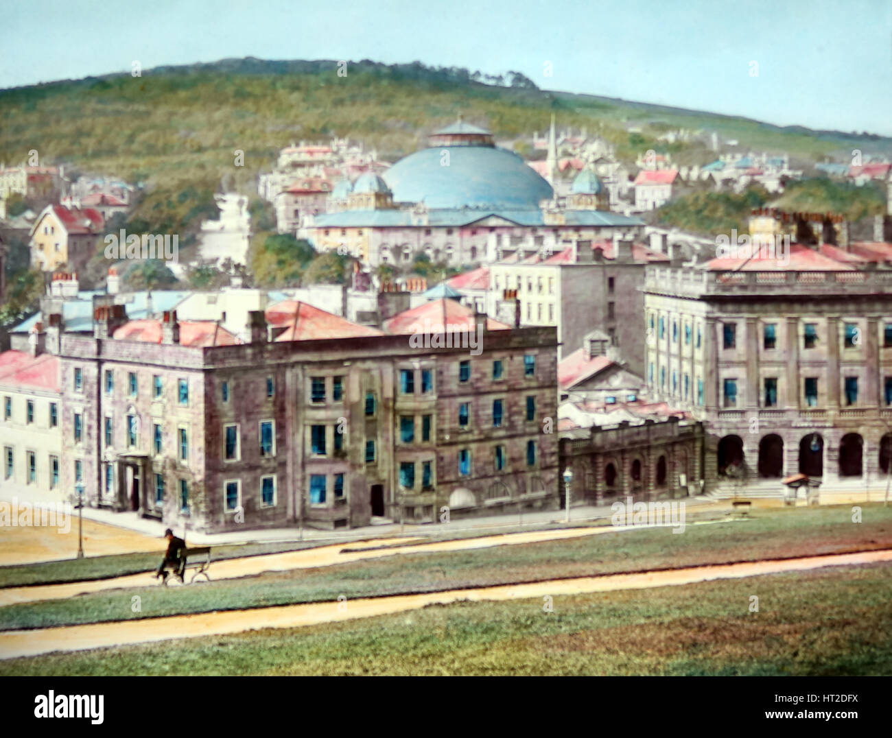 Buxton in Derbyshire - hand coloured photograph - Victorian period ...