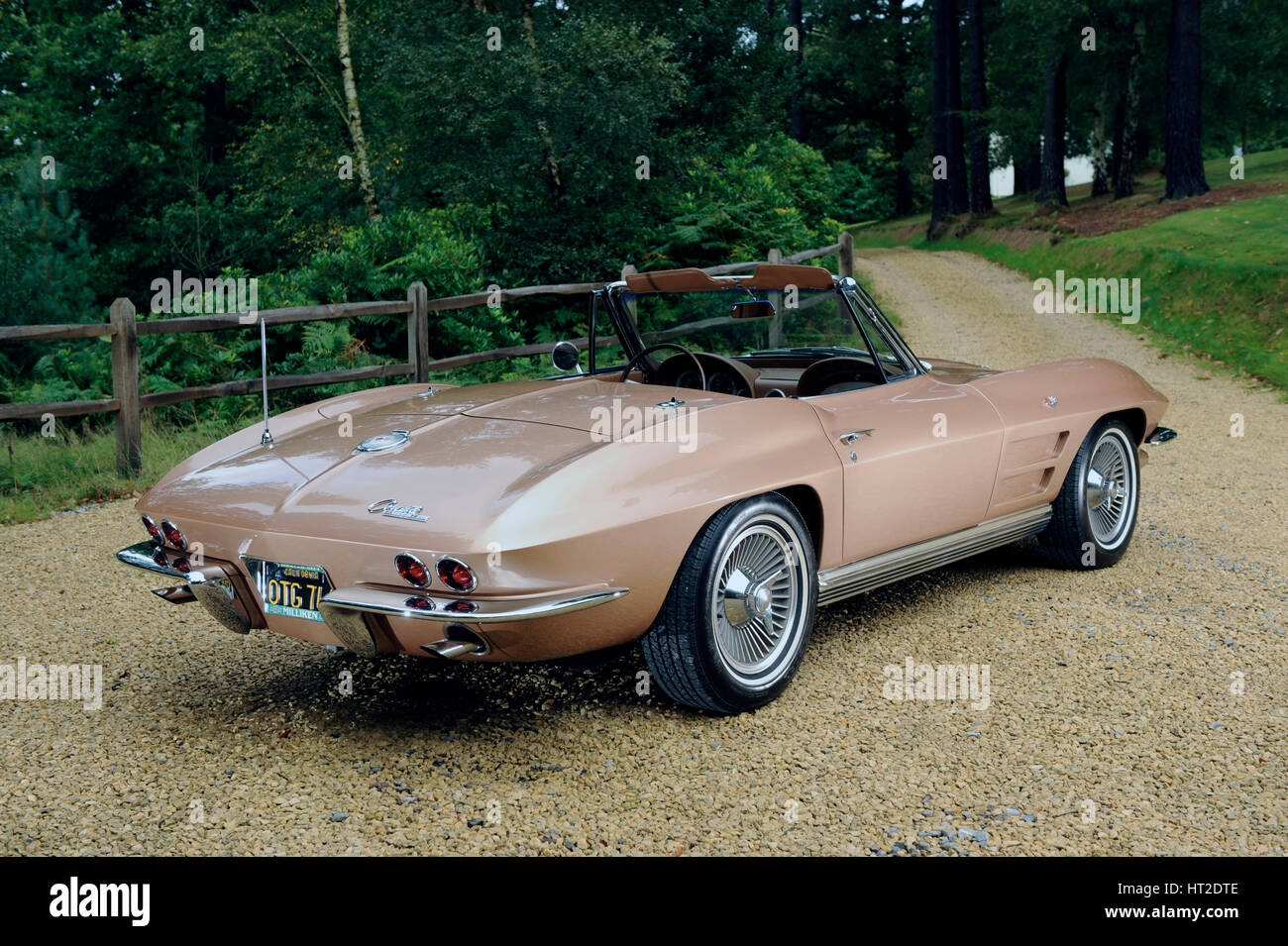 Chevrolet Corvette Stingray convertible 1964. Artist: Simon Clay Stock ...