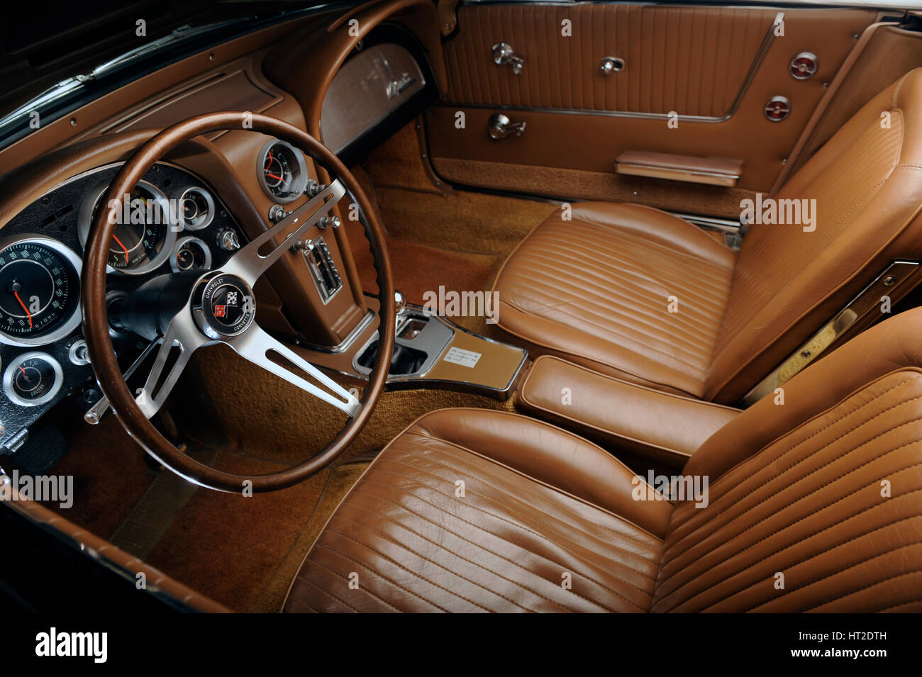 Chevrolet Corvette Stingray convertible 1964. Artist: Simon Clay Stock ...