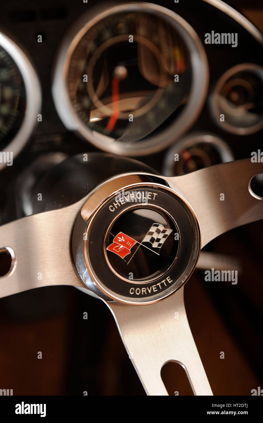 Chevrolet Corvette Stingray convertible 1964. Artist: Simon Clay Stock ...