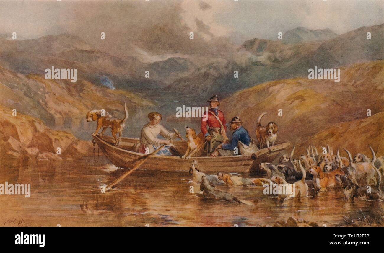 'The Highland Ferry', 1857, (1938). Artist: John Frederick Tayler Stock ...