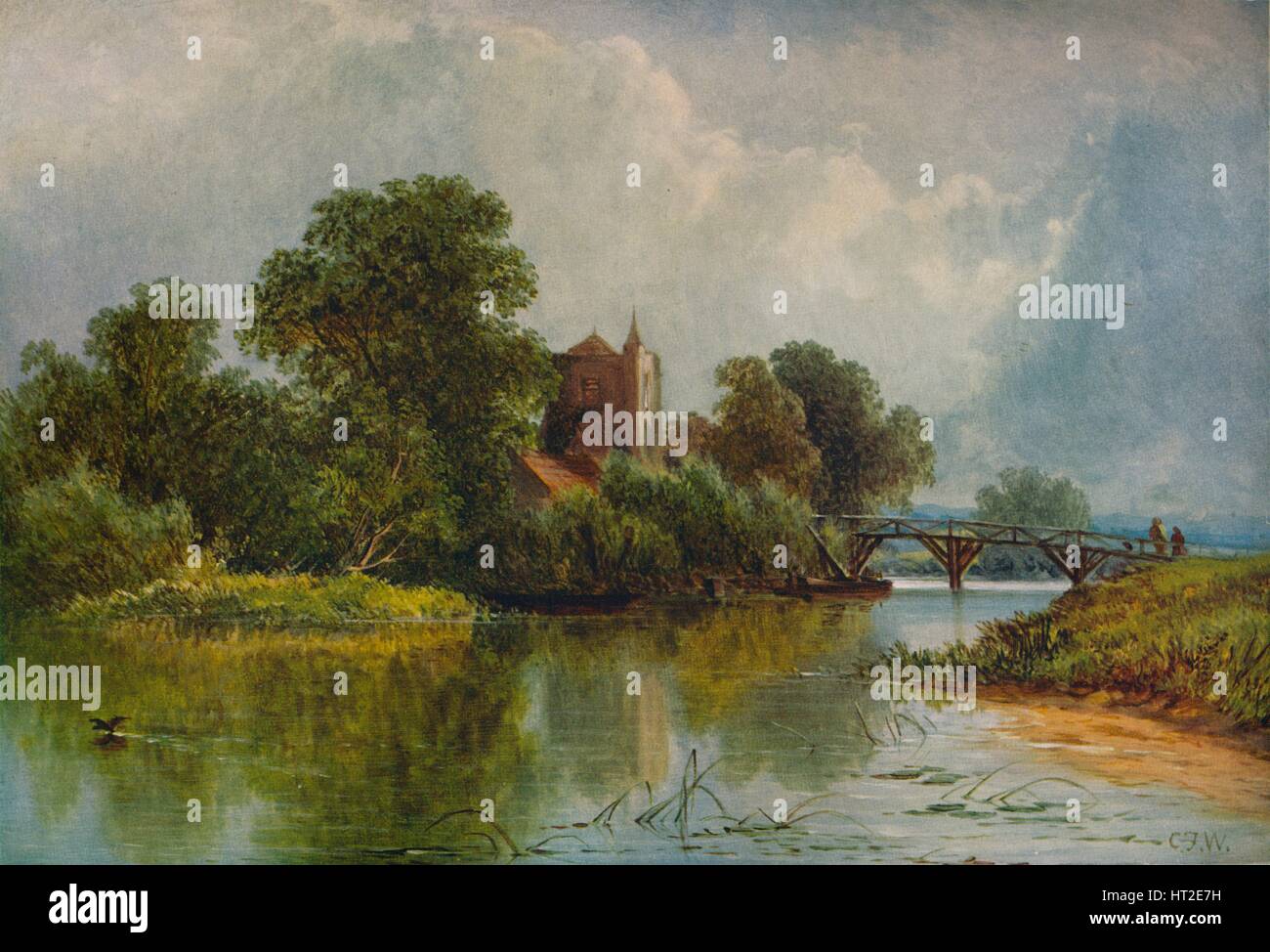 'Cookham', c1863, (1938). Artist: Caroline Fanny Williams Stock Photo ...
