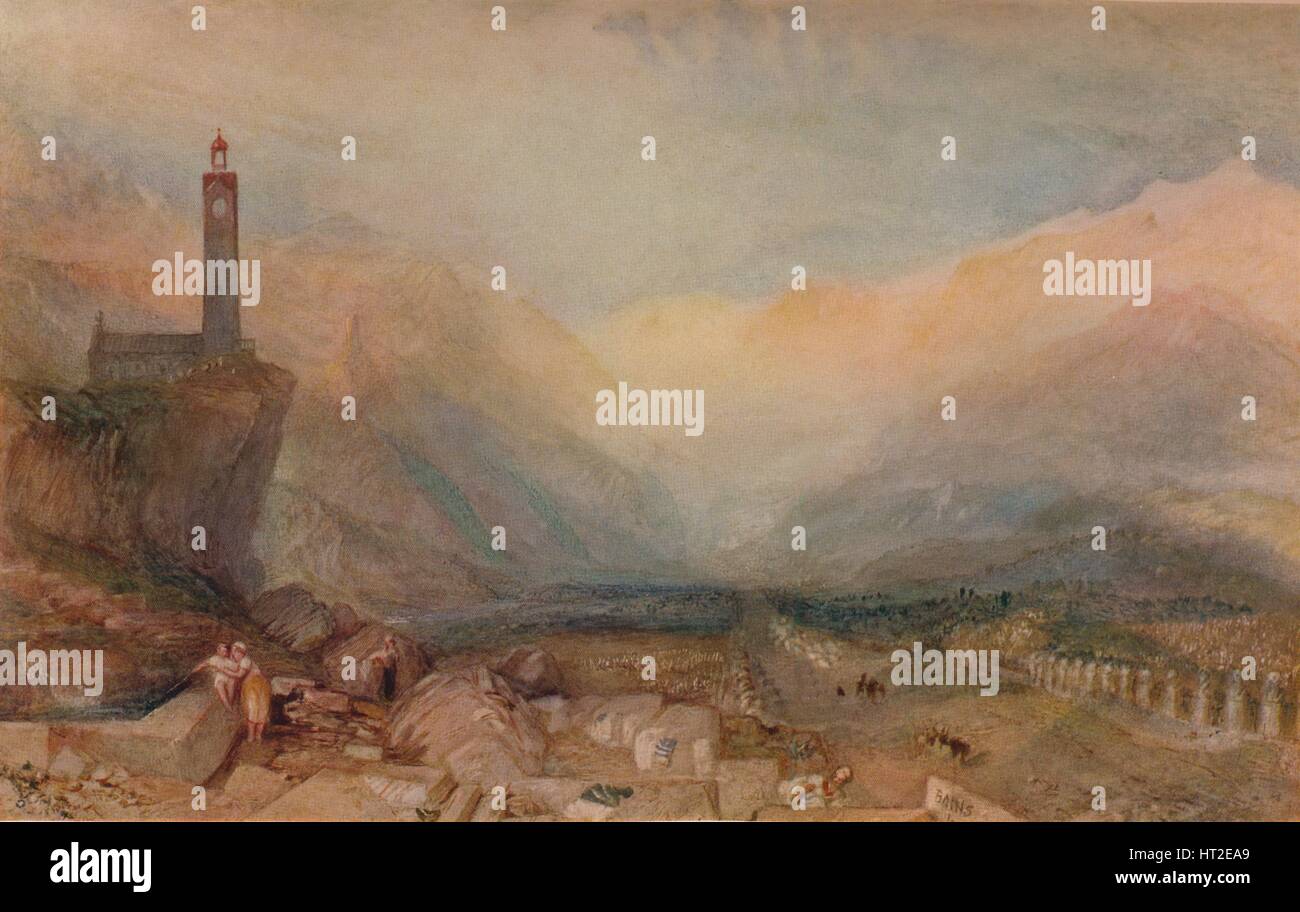 The Splugen Pass', c1841, (1938). Artist: JMW Turner Stock Photo - Alamy