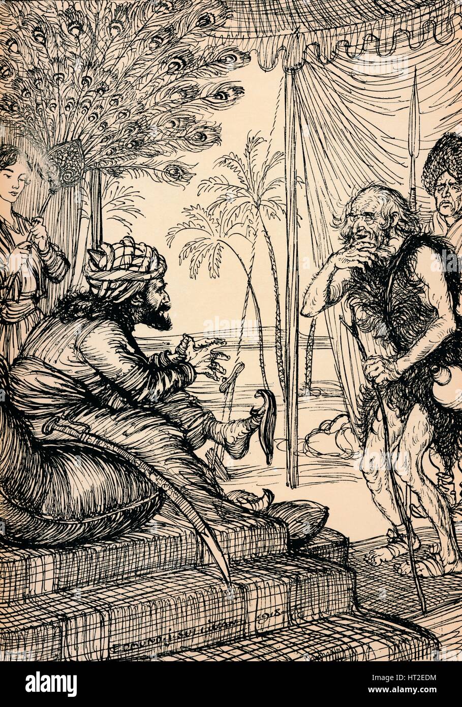 'The Hermit Visits The Caliph', 1918, (1918). Artist: Edmund Joseph ...