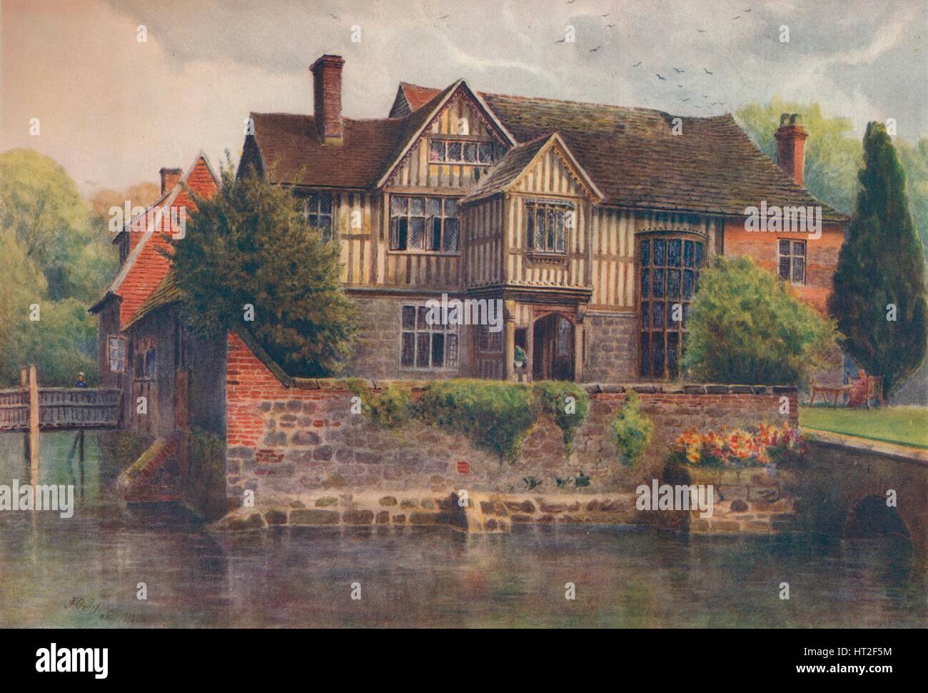 'Crowhurst Place', 1912, (1914). Artist: James S Ogilvy Stock Photo - Alamy