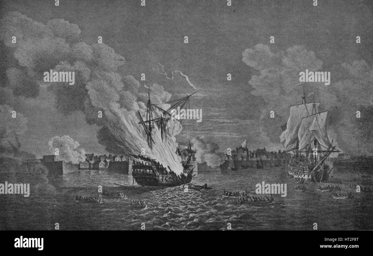 'Cutting-out Affair at Louisbourg', c1760. Artist: Richard Paton Stock ...