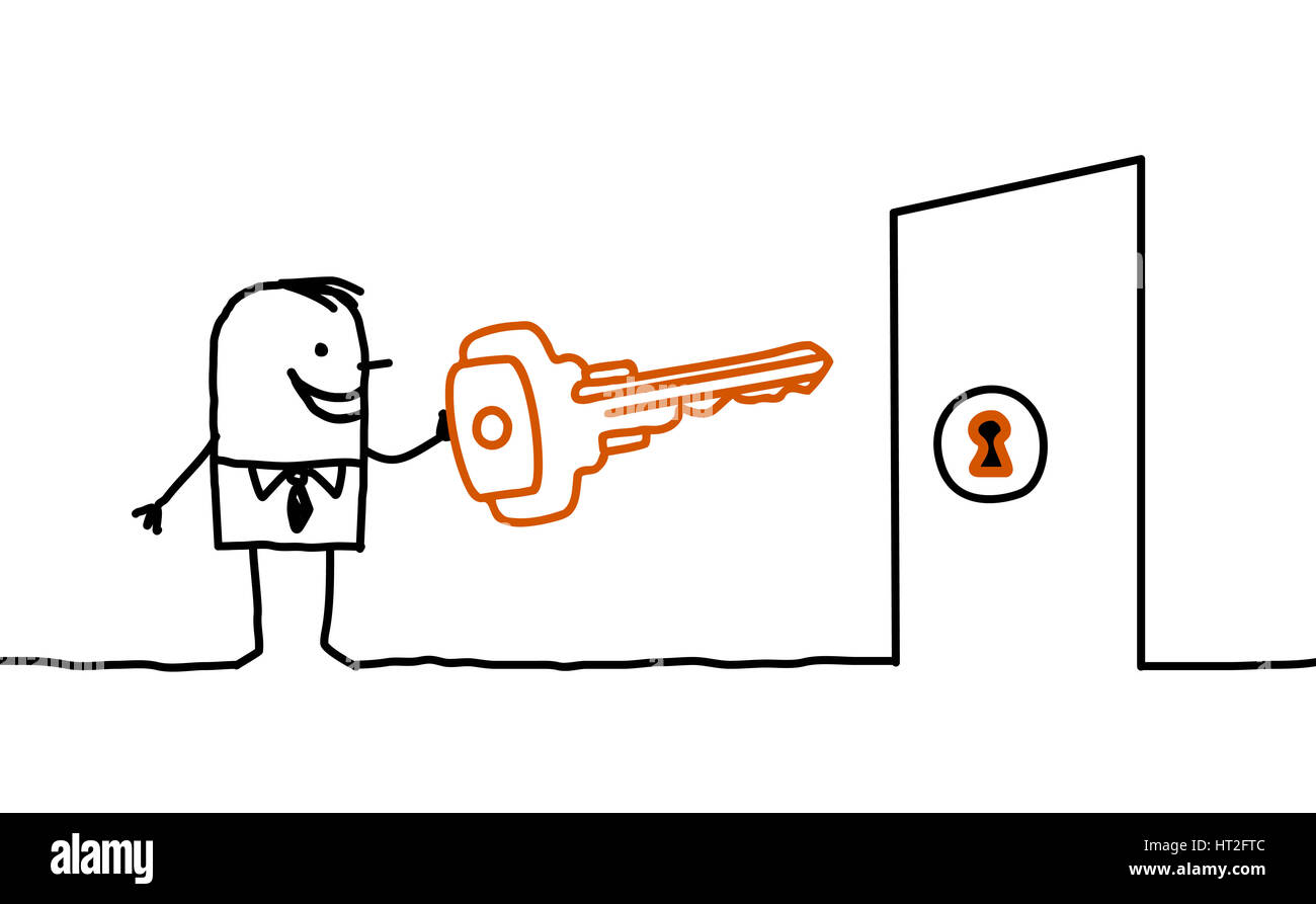 Cartoon door key hi-res stock photography and images - Alamy