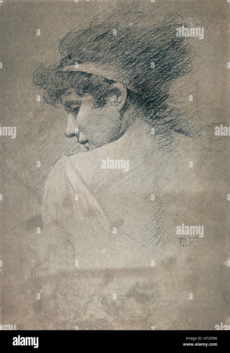 'Female Study', c1895, (1897). Artist: Robert Fowler Stock Photo - Alamy