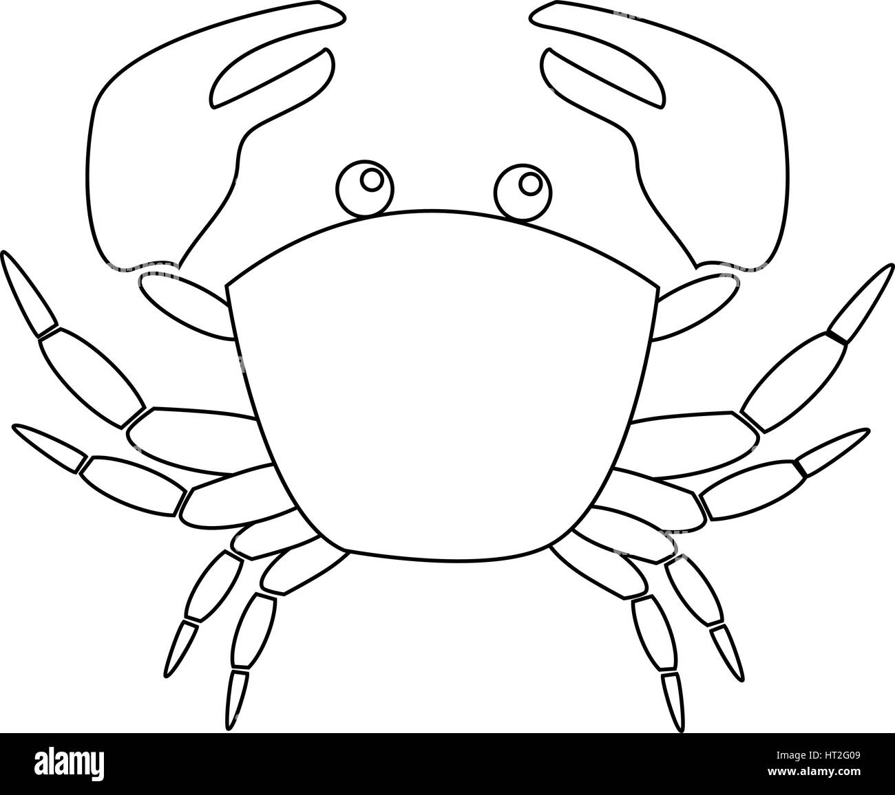 Abstract crab on black background Stock Vector Images - Alamy
