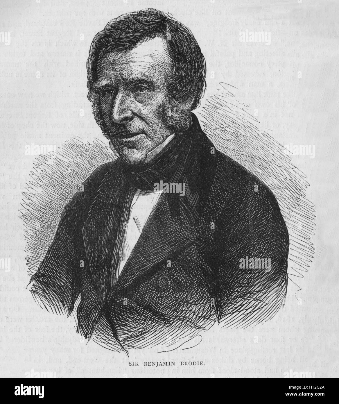 Sir Benjamin Brodie, English doctor, c1860 (1878). Artist: Unknown ...