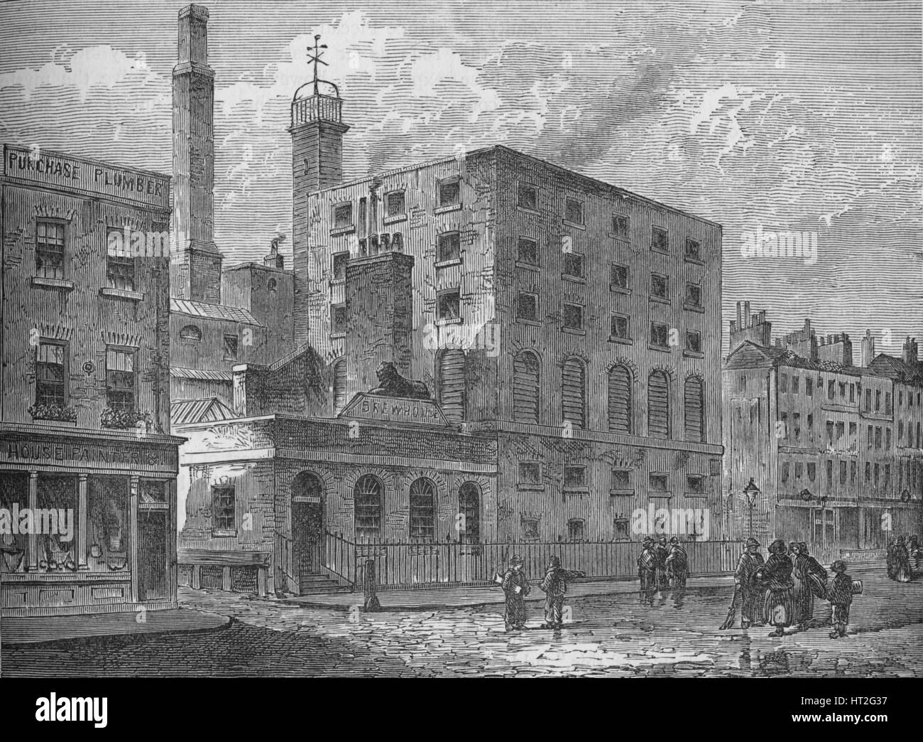 Golden Square Brewery, Soho, Westminster, London, c1875 (1878). Artist ...
