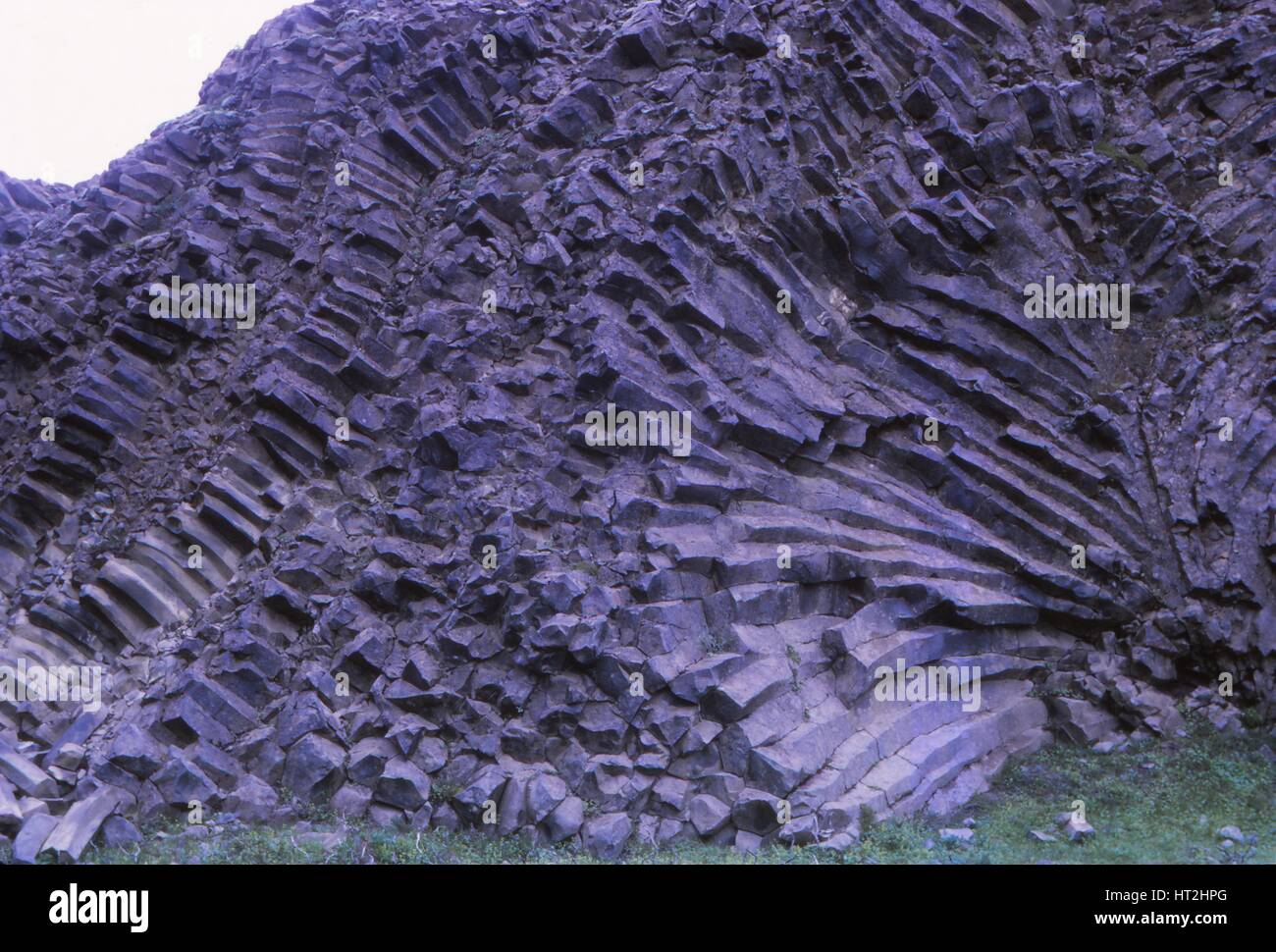 Columnar Basalt at Hljodaklettar (echo cliffs), Northern Iceland, 20th ...
