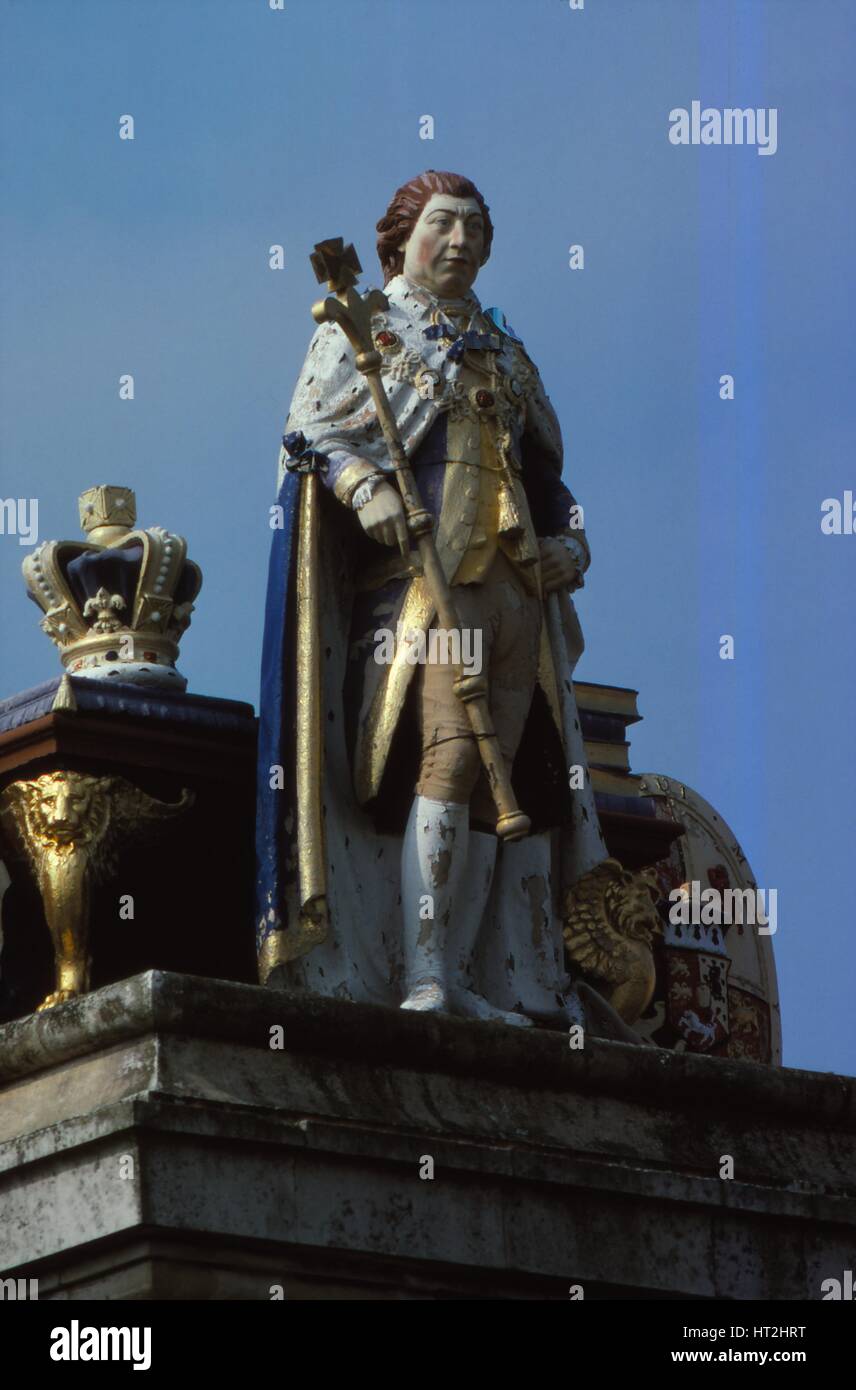 Statue of King George III, Weymouth, Dorset, 20th century. Artist: CM ...