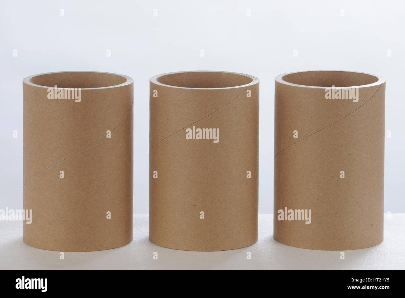 Paper Tubes, Cardboard tube on a white background Stock Photo - Alamy