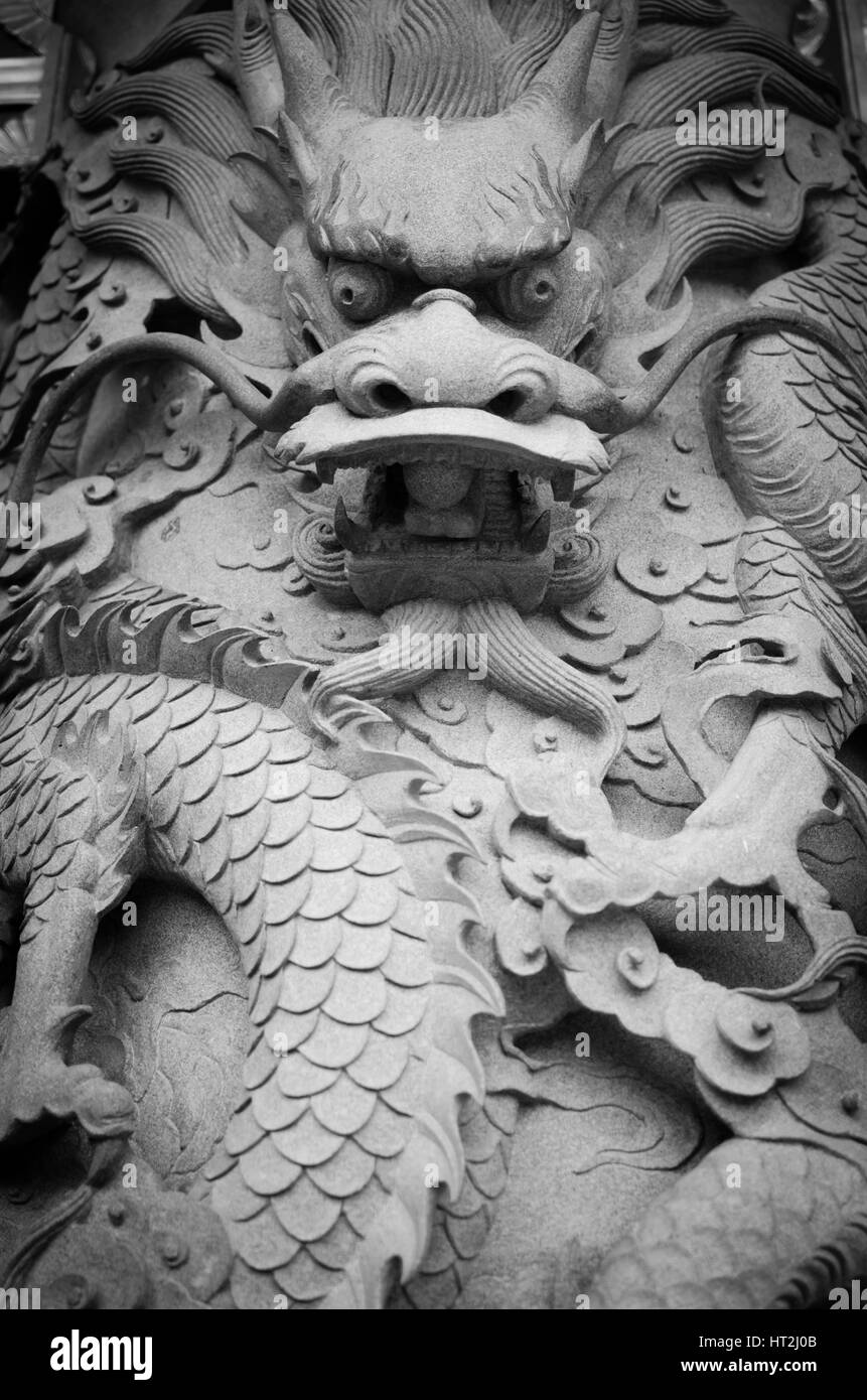The rock of the dragon Black and White Stock Photos & Images - Alamy