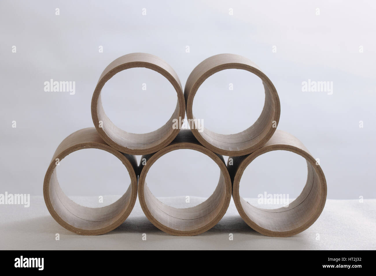 Paper Tubes, Cardboard tube on a white background Stock Photo - Alamy