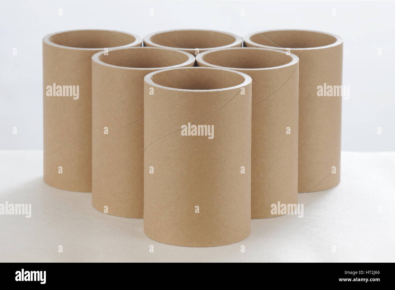 Paper Tubes, Cardboard tube on a white background Stock Photo - Alamy