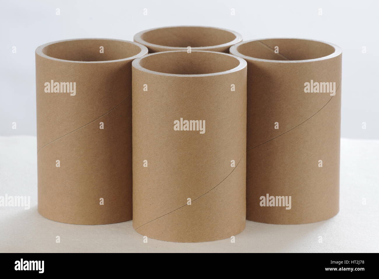 Paper Tubes, Cardboard tube on a white background Stock Photo - Alamy