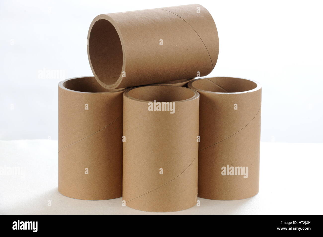 Paper Tubes, Cardboard tube on a white background Stock Photo - Alamy