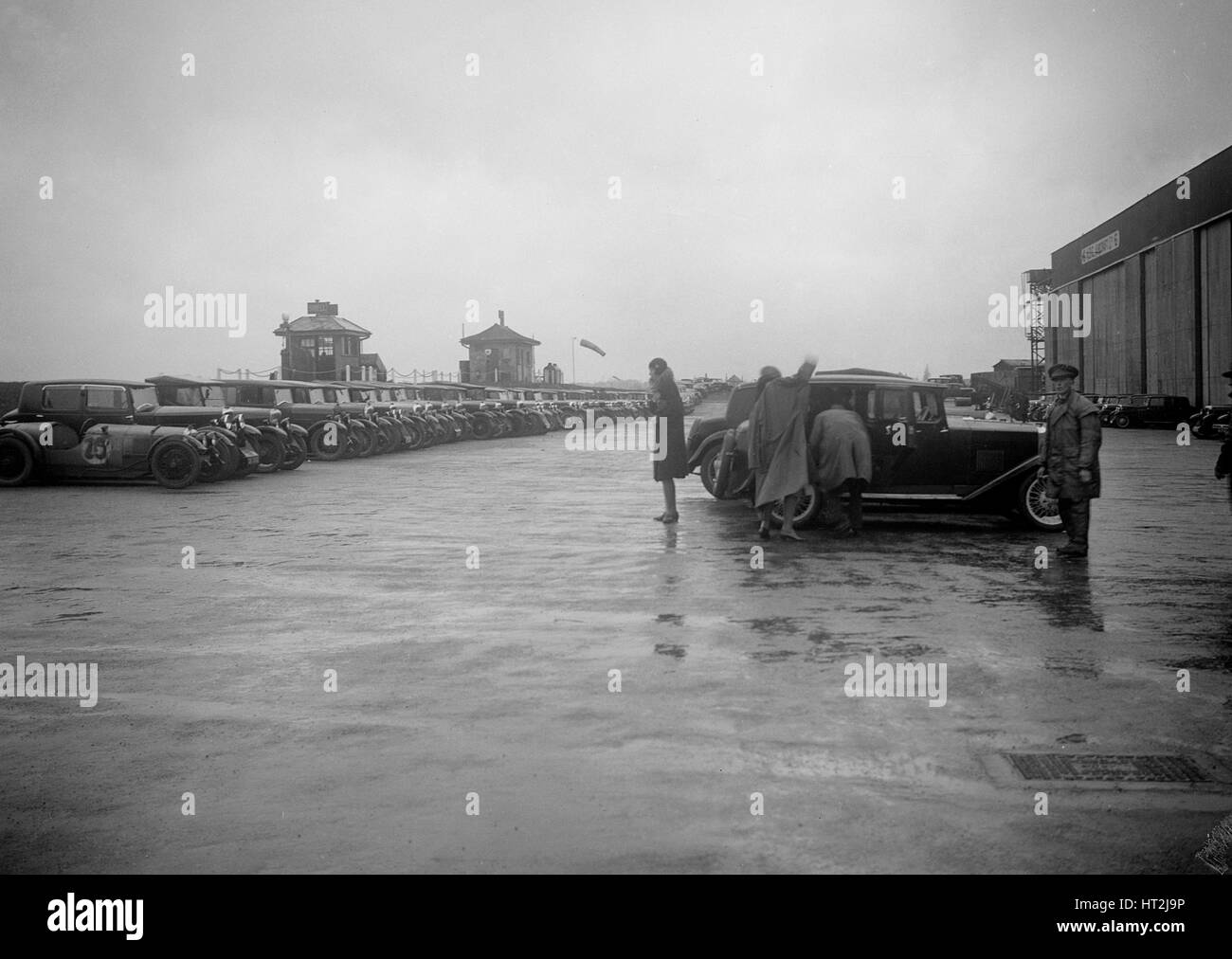 Cars at the Riley Motor Club Rally, Croydon Aerodrome, 25 April 1931 ...