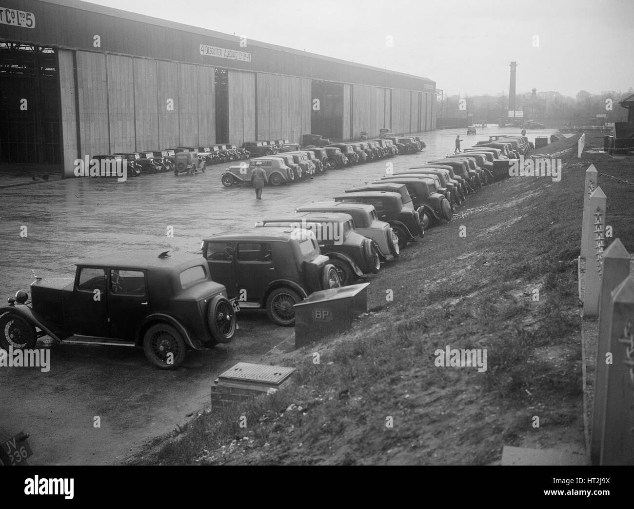 Cars at the Riley Motor Club Rally, Croydon Aerodrome, 25 April 1931 ...