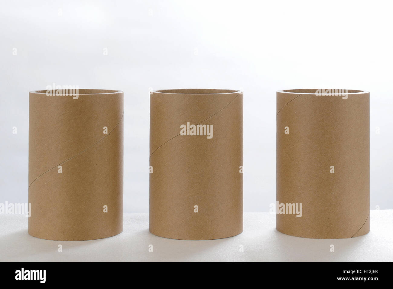 Paper Tubes, Cardboard tube on a white background Stock Photo - Alamy