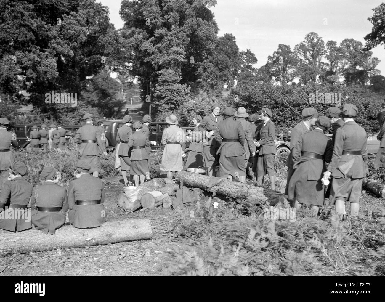 Women at a First Aid Nursing Yeomanry (FANY) trial or rally, 1931 ...