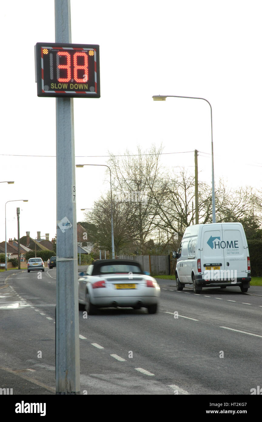 Traffic speed warning indicator road hi-res stock photography and ...
