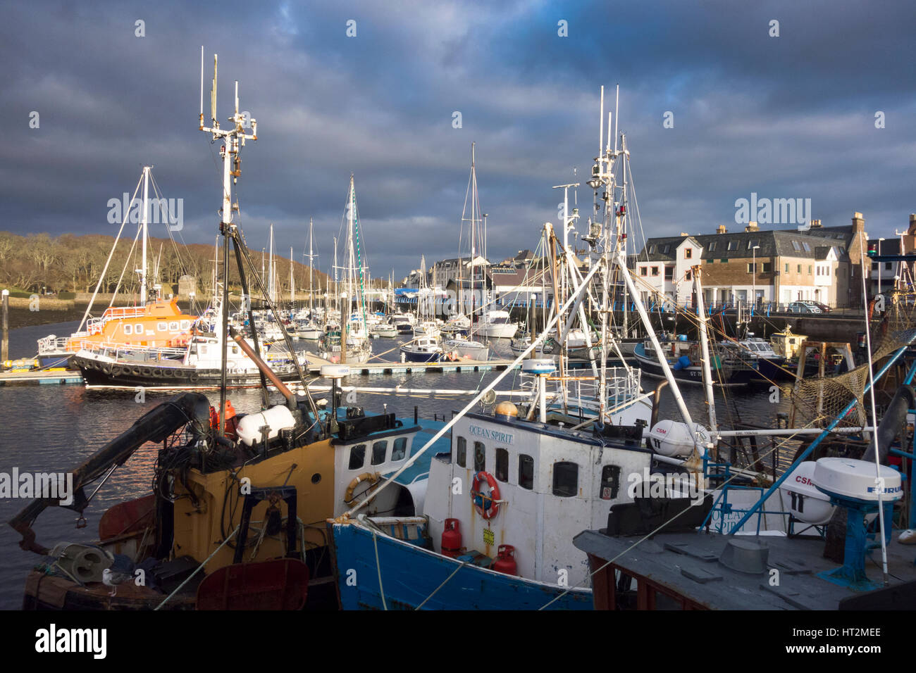 Stornoway Harbour, Isle of Lewis, Western Isles, Scotland, UK Stock ...