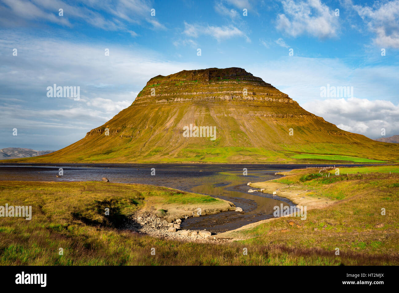 Mount Kirkjufell Iceland summer Stock Photo - Alamy