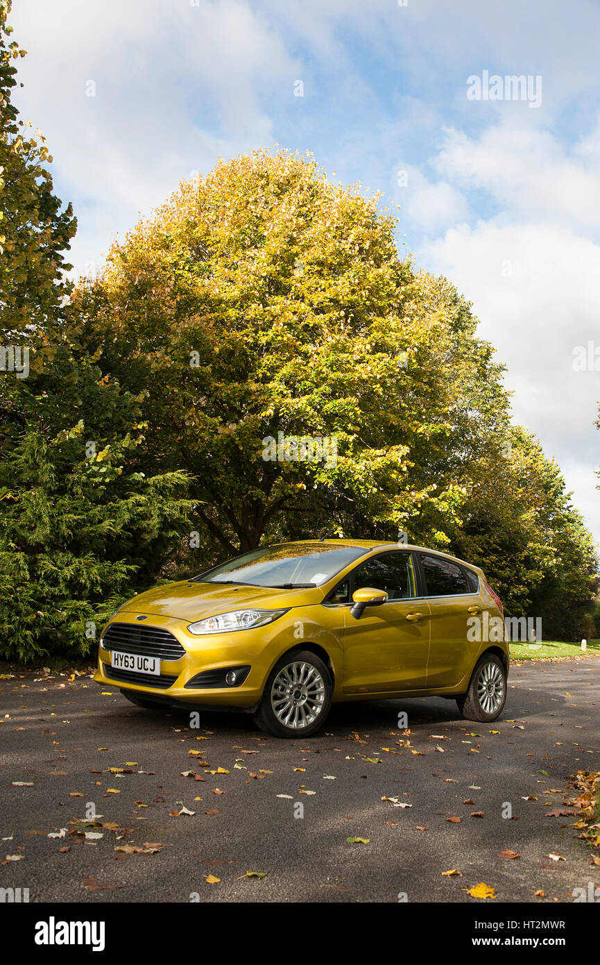 Yellow Ford Fiesta High Resolution Stock Photography and Images - Alamy