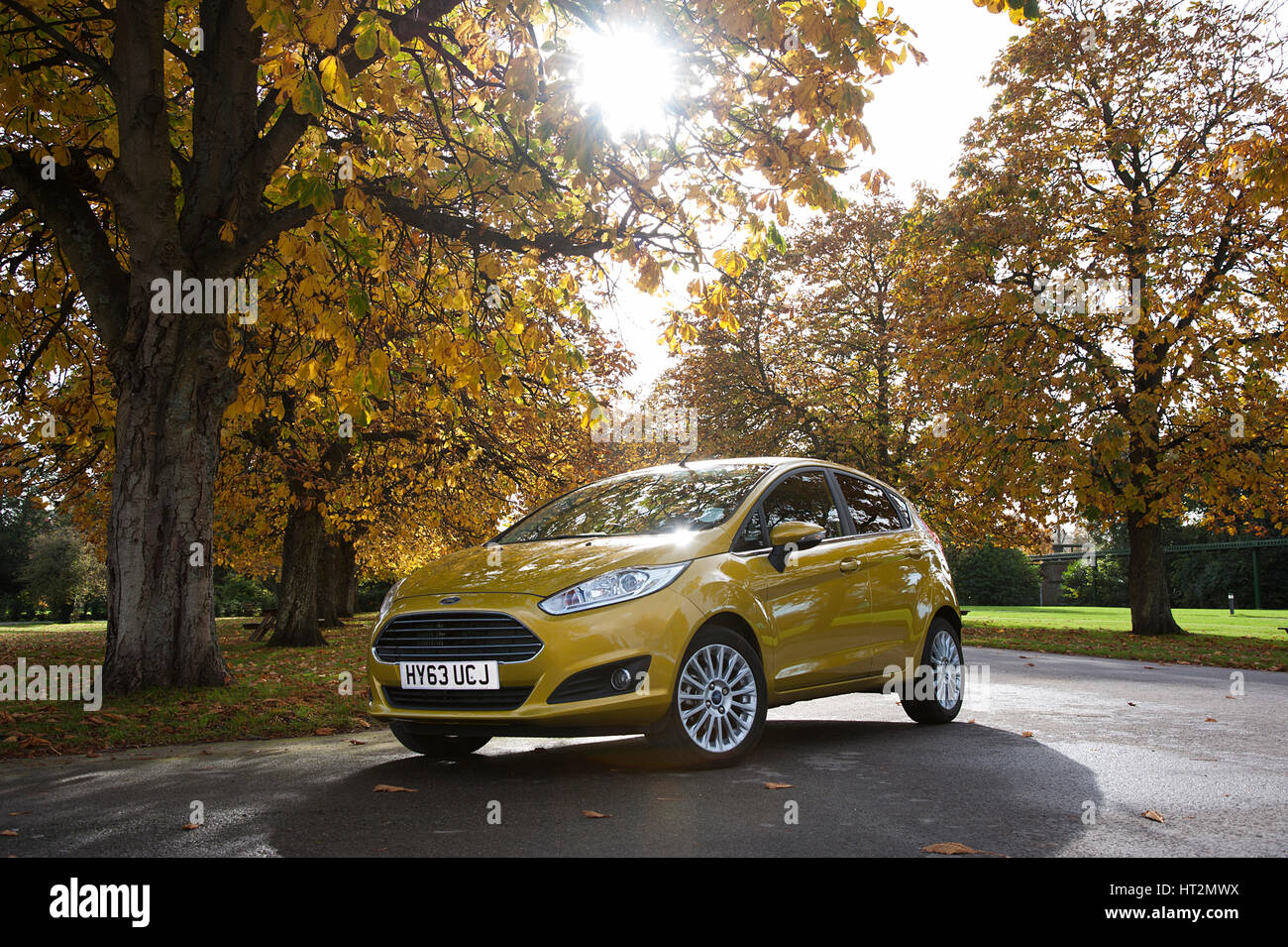 Yellow Ford Fiesta High Resolution Stock Photography and Images - Alamy