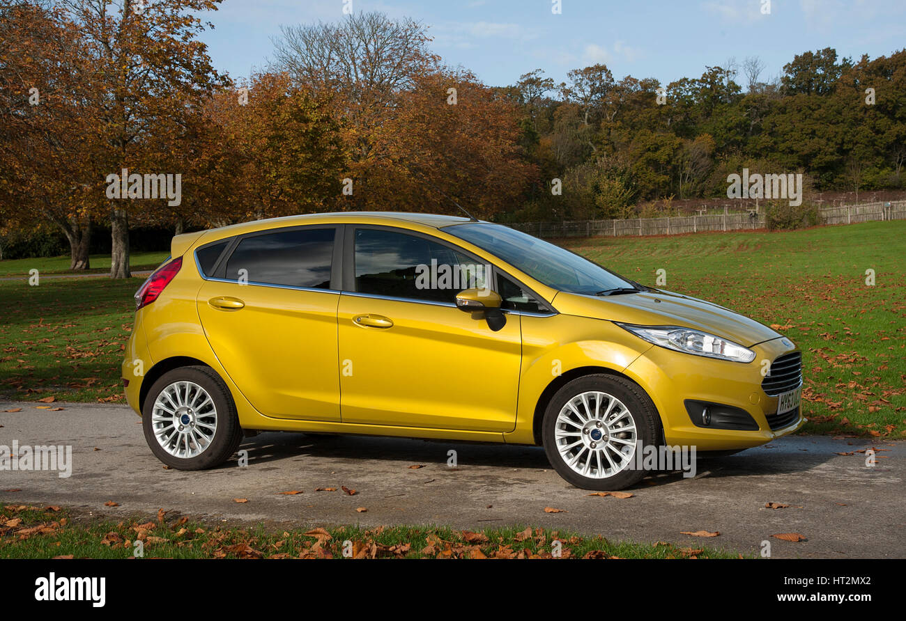 Yellow Ford Fiesta High Resolution Stock Photography and Images - Alamy