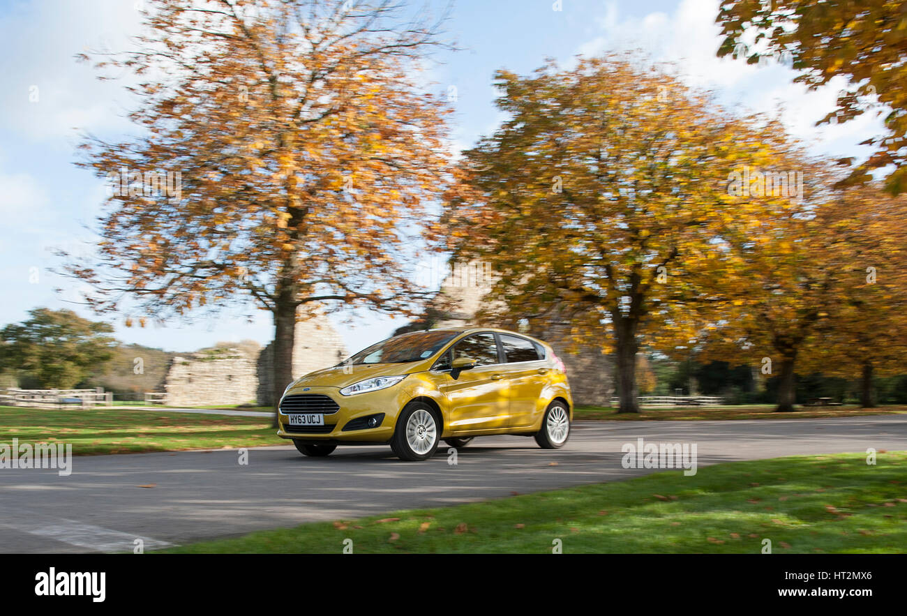 Yellow Ford Fiesta High Resolution Stock Photography and Images - Alamy