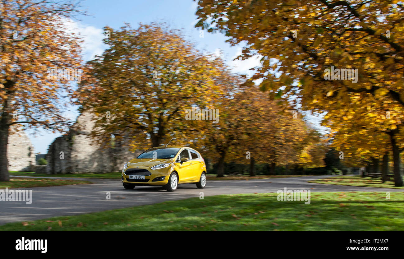 Yellow Ford Fiesta High Resolution Stock Photography and Images - Alamy